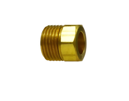 1/4in Inverted 45 Degree Brass Nut — NutsandBolts.com