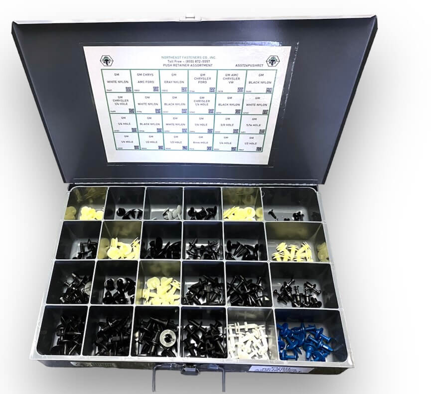 24-Hole Push Type Retainer Assortment / Large Metal Drawer ...
