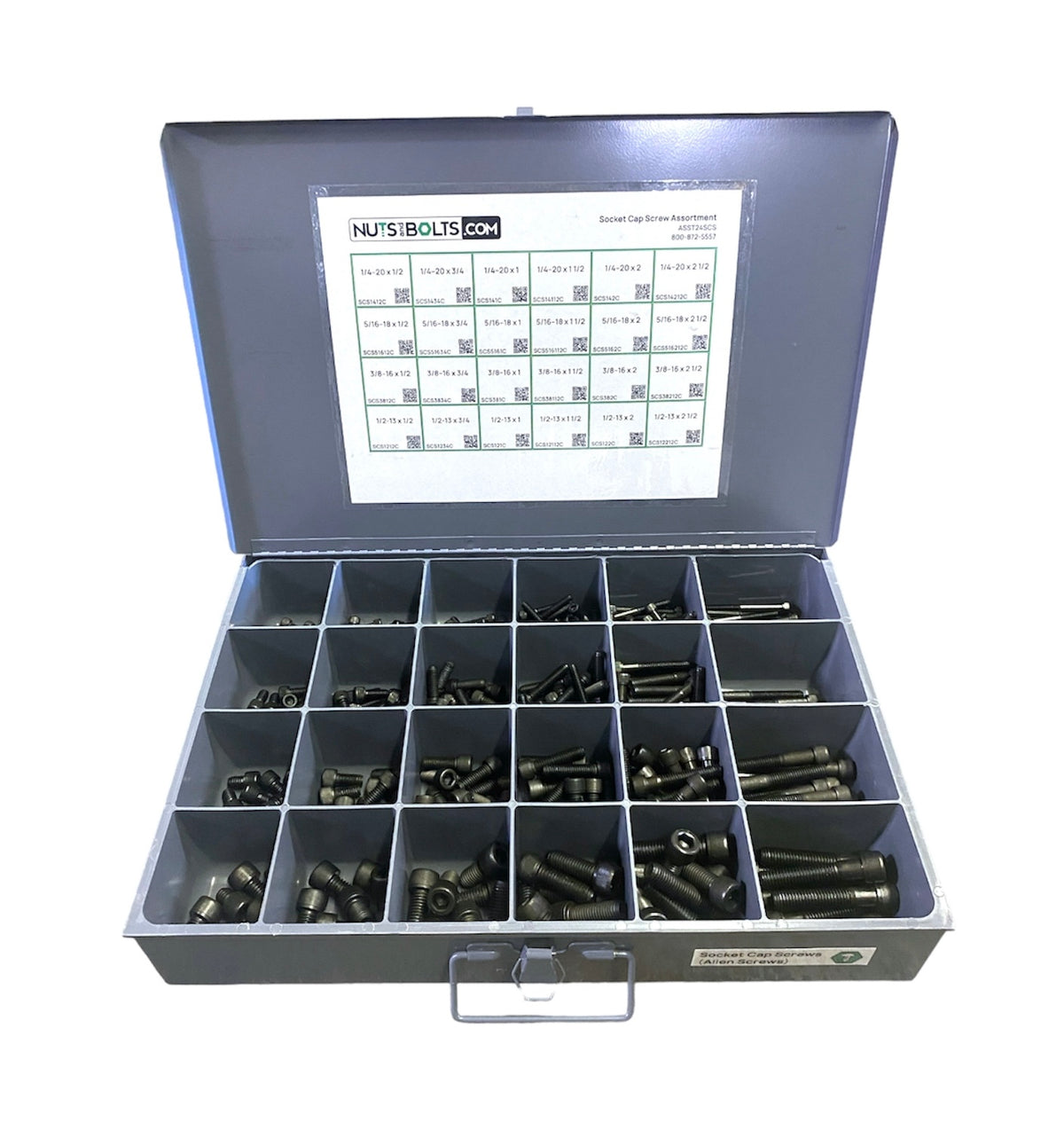 408 Piece Socket Cap Screw Assortment Starter Kit — NutsandBolts.com