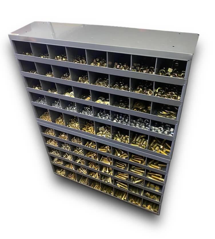 3,575 Piece Grade 8 UNC Hex Head Cap Screw Assortment Refill ...
