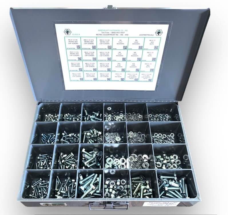 680 Piece Class 8.8 Cap Screw Assortment Starter Kit — NutsandBolts.com