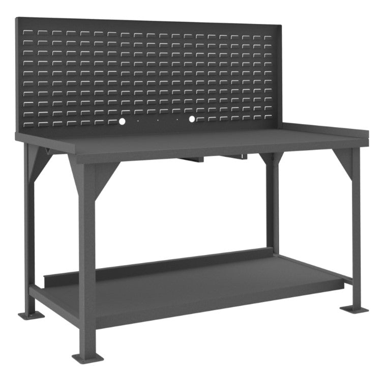 72in x 30in Workbench with a Louvered Panel — NutsandBolts.com