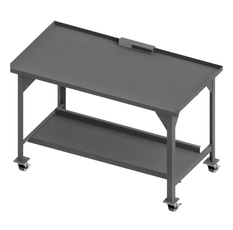 60in x 30in Mobile Workbench with a Power Strip — NutsandBolts.com