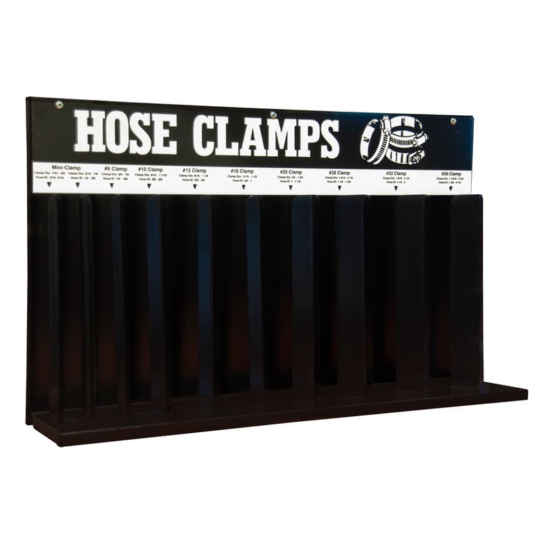Hose Clamp Rack with 10 Loops — NutsandBolts.com