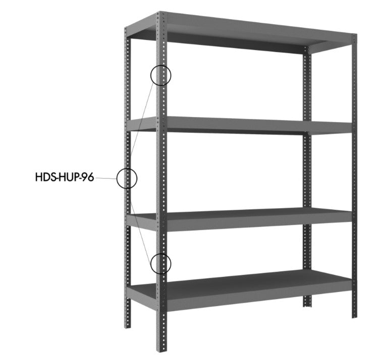 96in Upright for Shelving — NutsandBolts.com