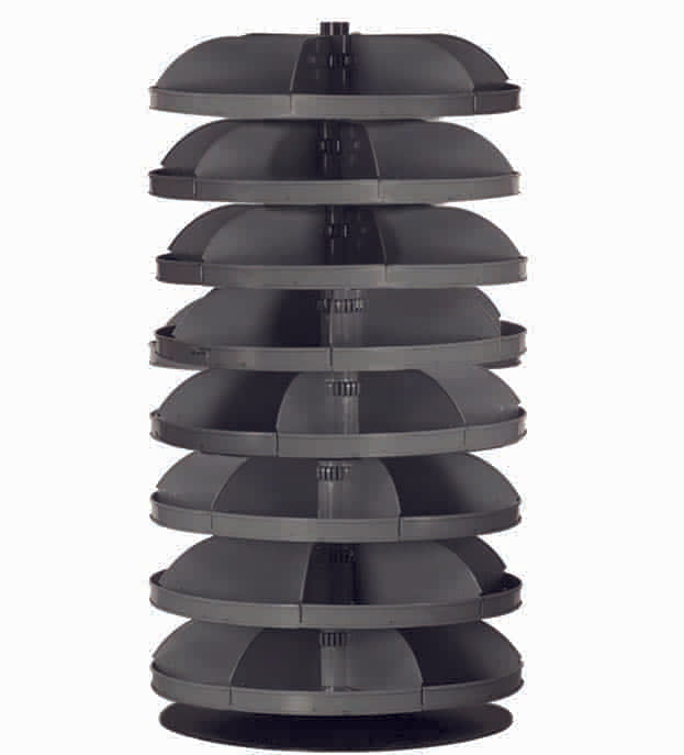 28in Revolving Rotabin with 8 Shelves — NutsandBolts.com