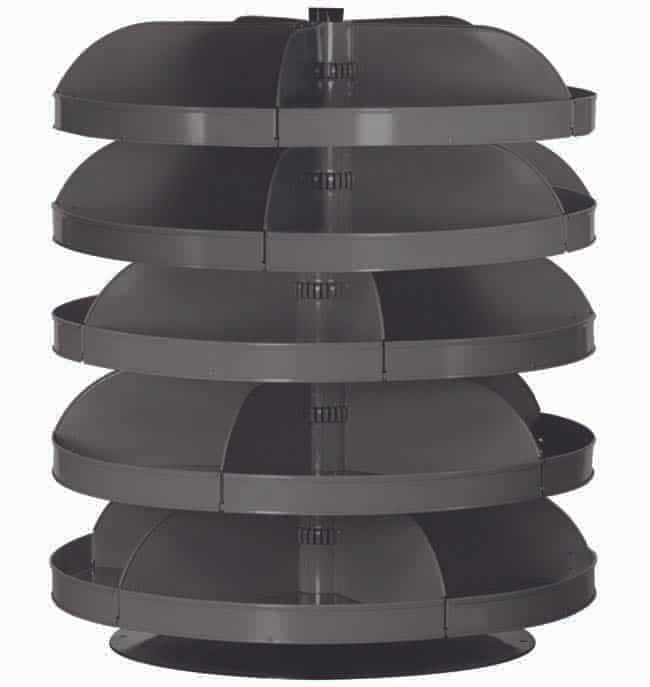 34in Revolving Rotabin with 5 Shelves — NutsandBolts.com