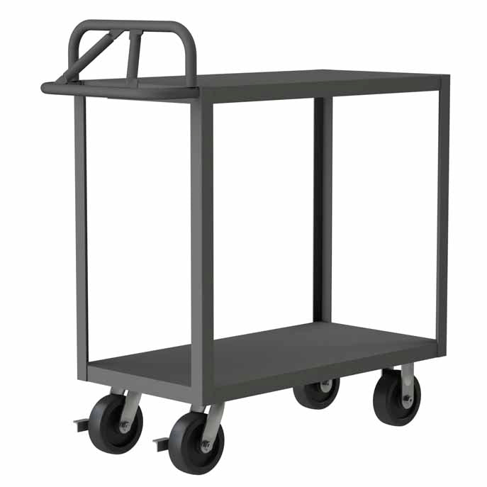 Stock Cart with 2 Shelves and an Ergonomic Handle — NutsandBolts.com