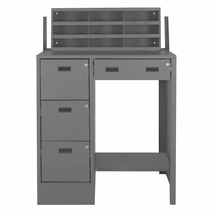 Stationary File Workstation with Stand Up Desk — NutsandBolts.com