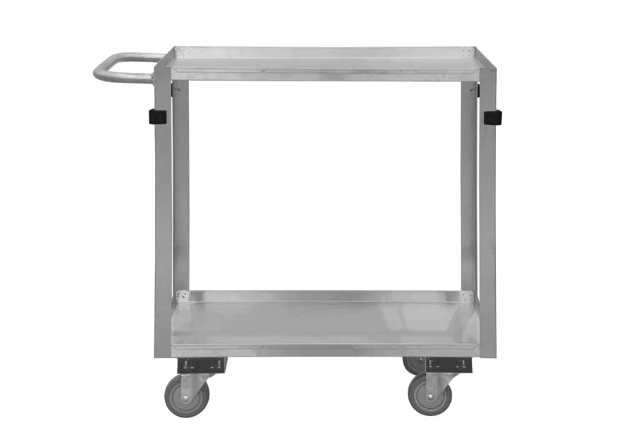 Stainless Steel Stock Cart with 2 Shelves — NutsandBolts.com