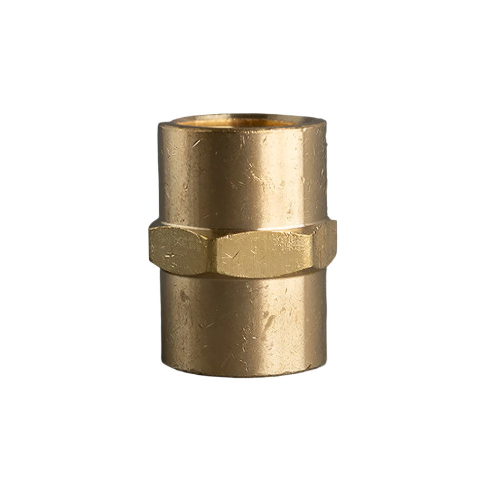 1/2in Heavy Pipe Brass Coupling — NutsandBolts.com