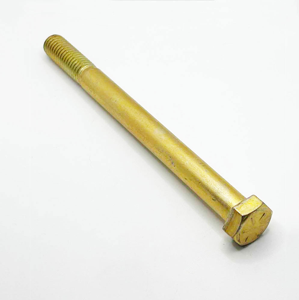 1/2-13 x 5-1/2in UNC Grade 8 Hex Cap Screw Yellow Zinc — NutsandBolts.com