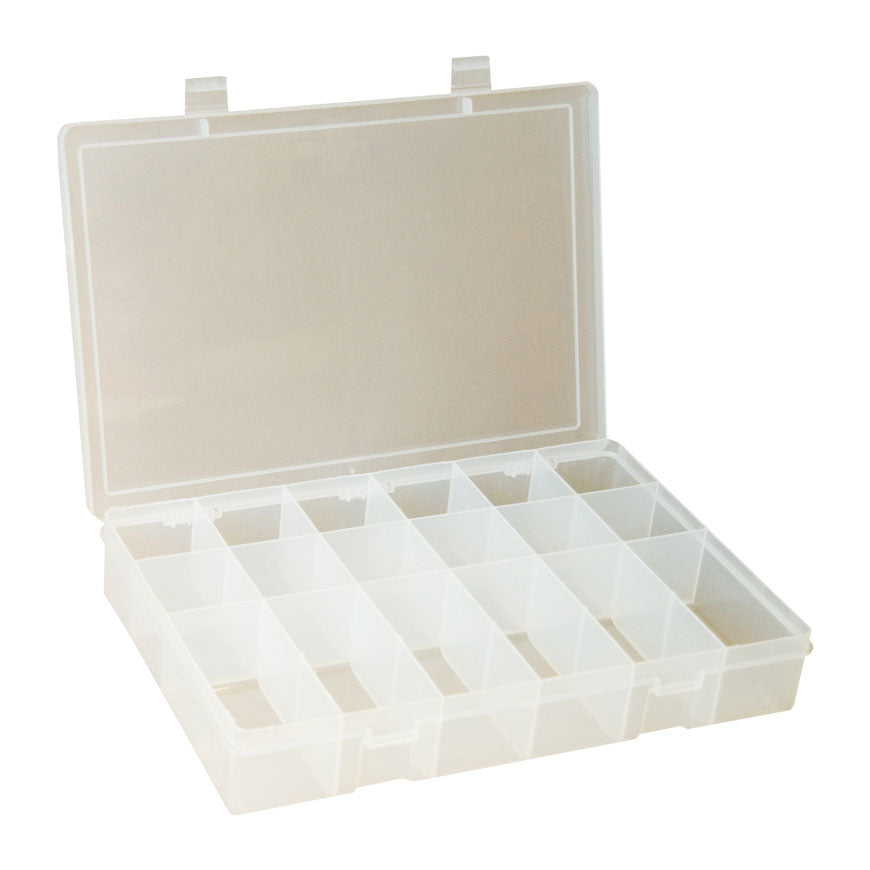 Large Compartment Box with 18 Holes — NutsandBolts.com