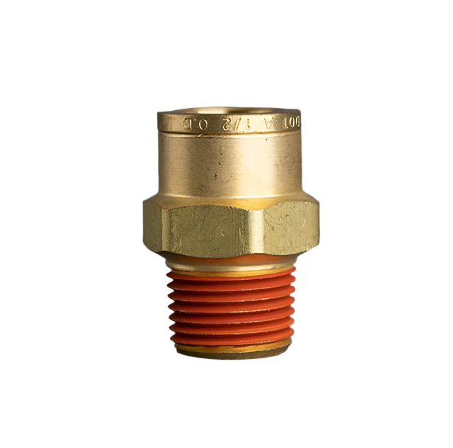 1/2in Tube to 3/8in Male Pipe Brass Push Connector — NutsandBolts.com