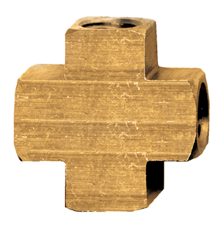 1/4in Brass Extruded Cross — NutsandBolts.com