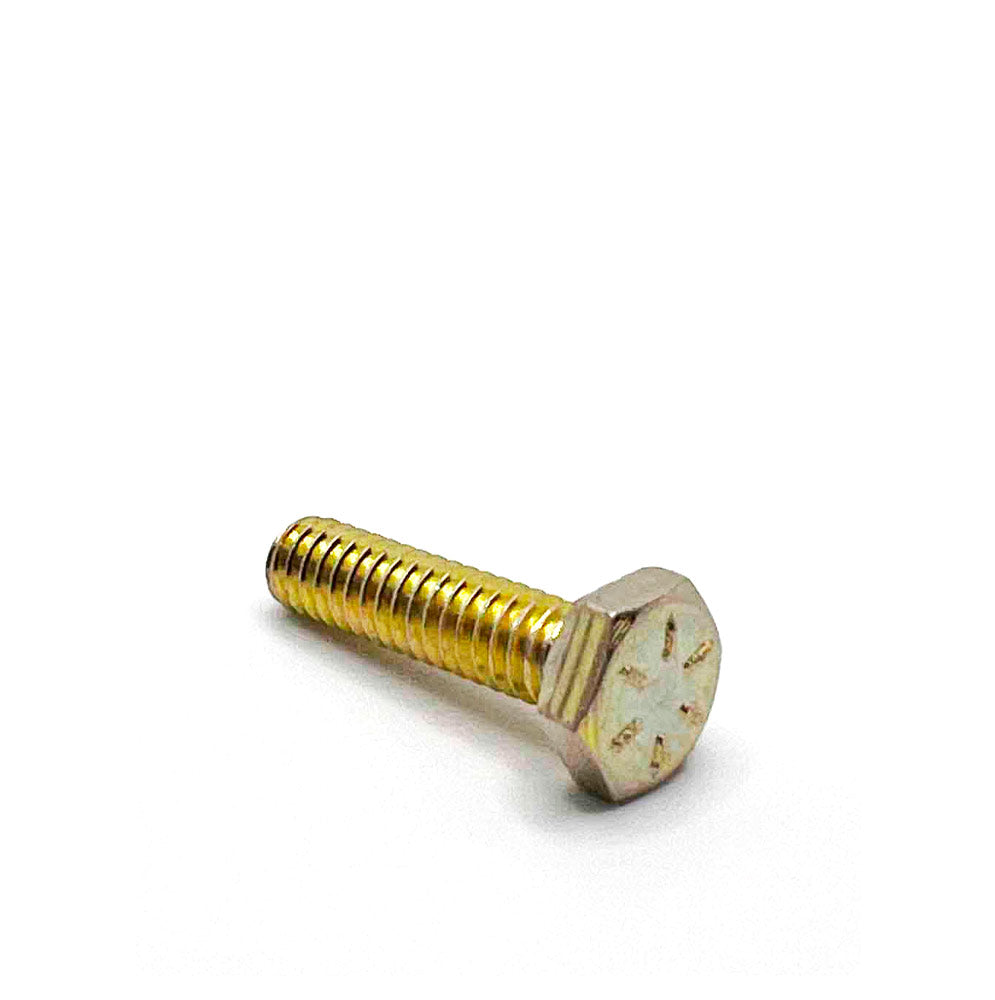 1/4-20 x 1in UNC Grade 8 Hex Cap Screw Yellow Zinc — NutsandBolts.com