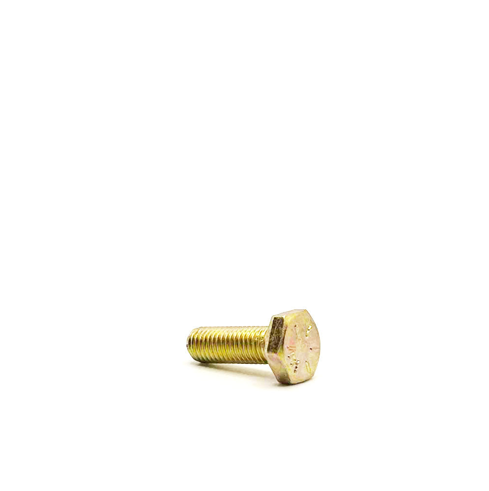 1/4-28 x 3/4in UNF Grade 8 Hex Cap Screw Yellow Zinc — NutsandBolts.com