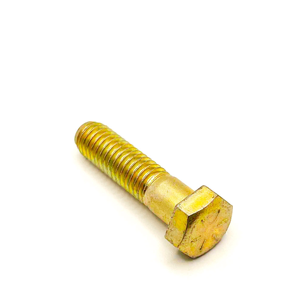 3/8-16 x 1-1/2in UNC Grade 8 Hex Cap Screw Yellow Zinc — NutsandBolts.com