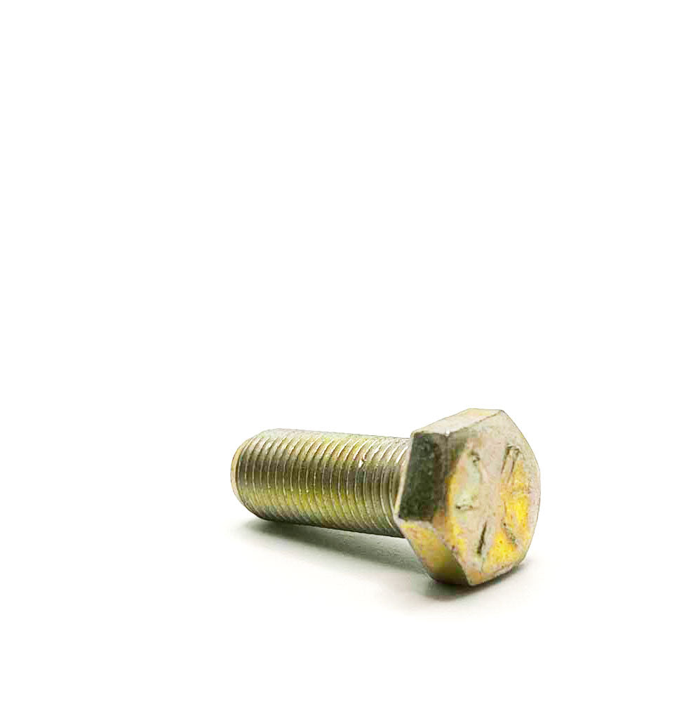 3/8-24 x 1in UNF Grade 8 Hex Cap Screw Yellow Zinc — NutsandBolts.com
