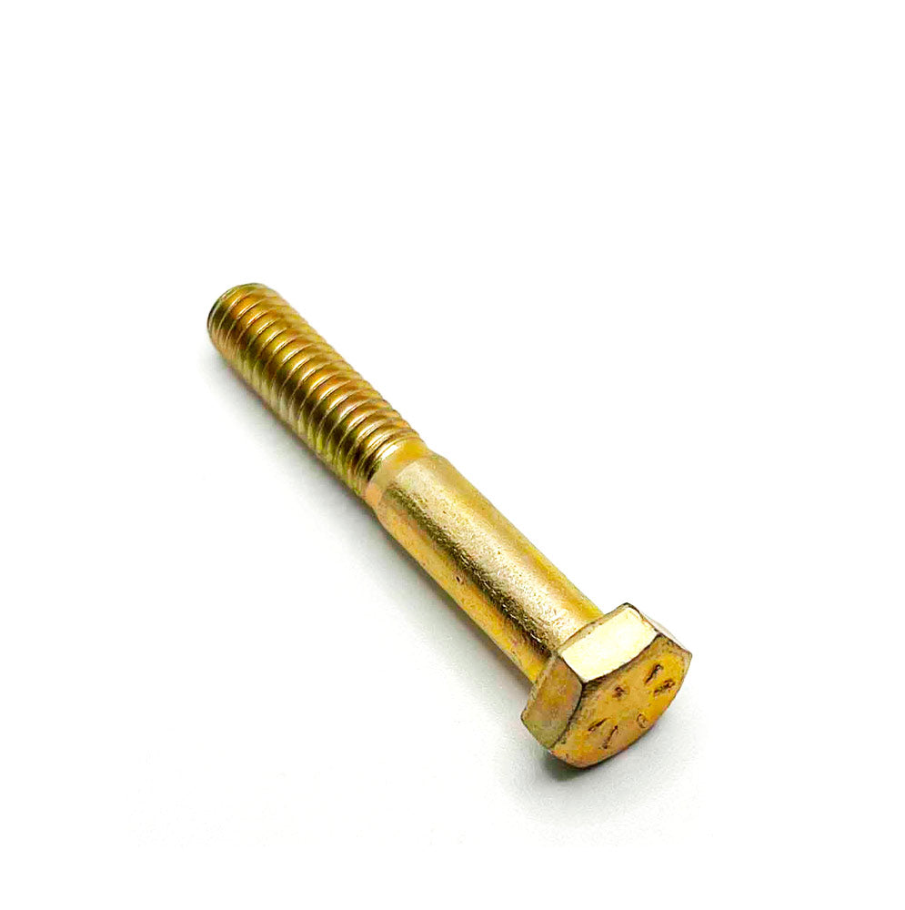 5/16-18 x 2in UNC Grade 8 Hex Cap Screw Yellow Zinc — NutsandBolts.com