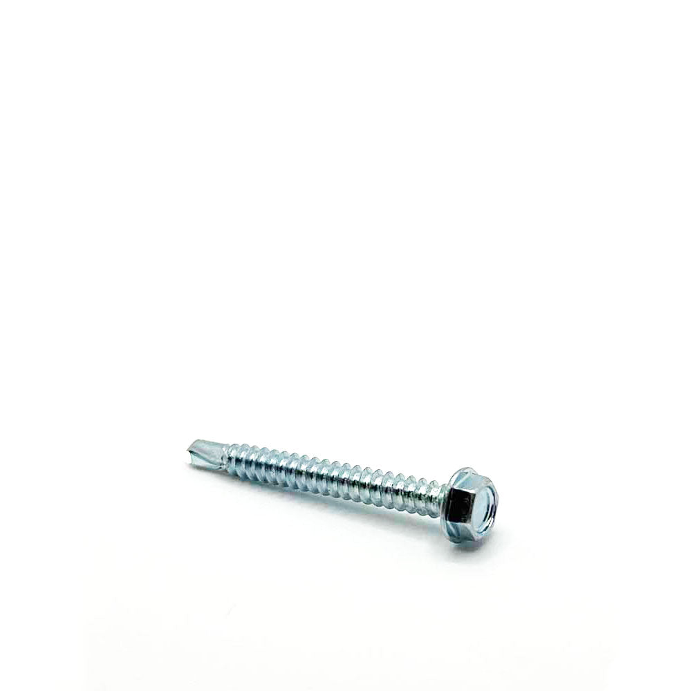 #8 X 1 1/2 Hex Washer Tek Screw / Zinc Plated — NutsandBolts.com