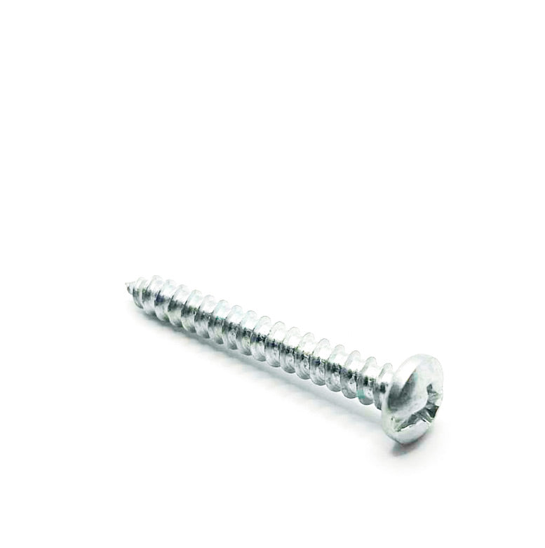 #14 x 2in Phillips Pan Tapping Screw Clear Zinc — NutsandBolts.com