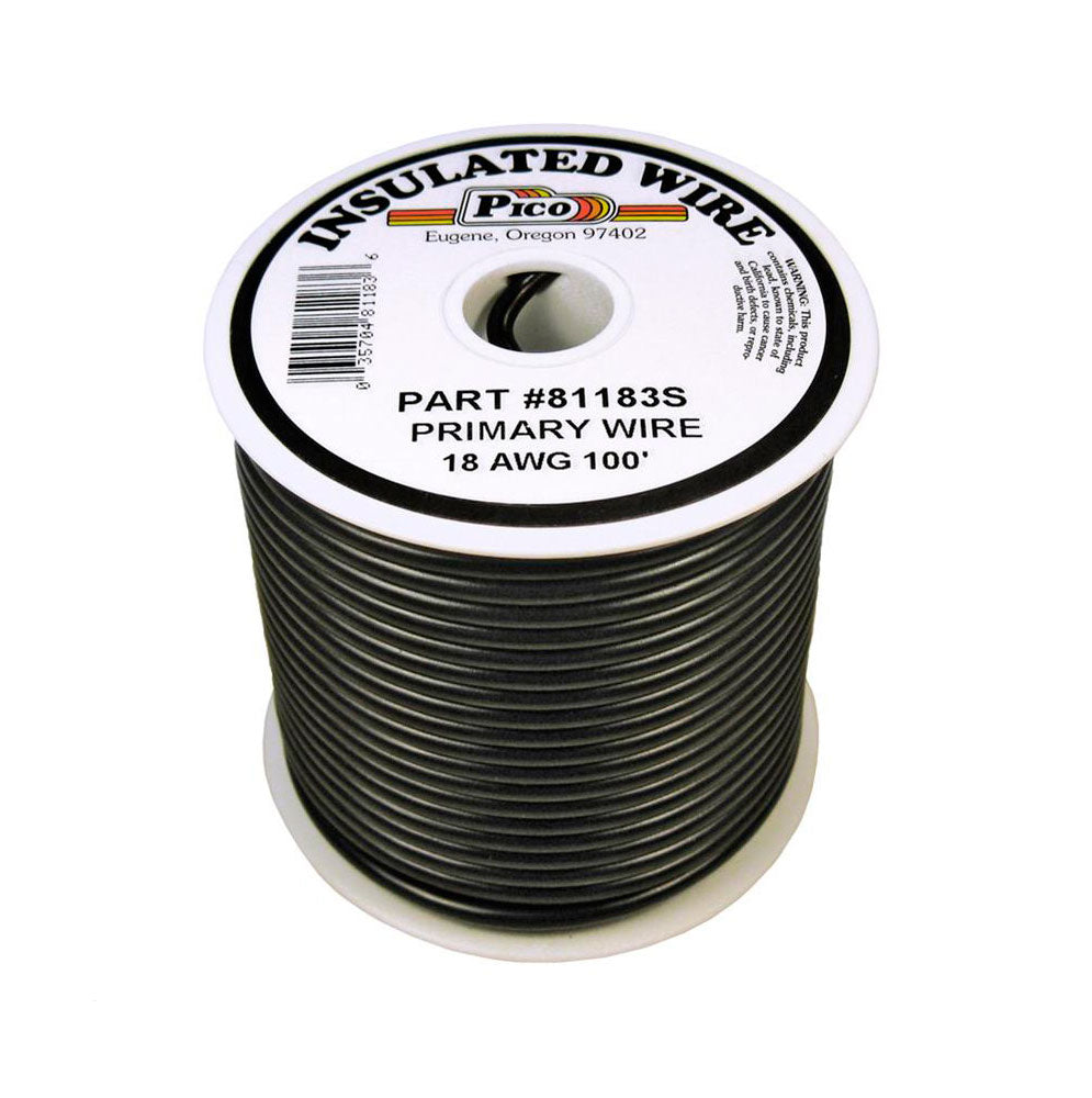 18ga Primary Wire Black — NutsandBolts.com