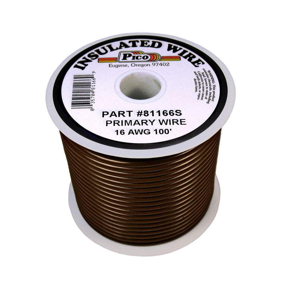 16 Gauge Primary Wire / Brown — NutsandBolts.com